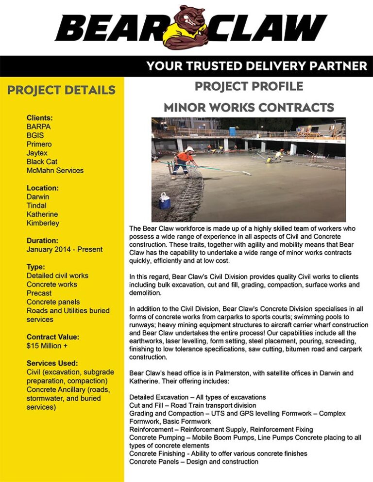 Our Projects | Bear Claw